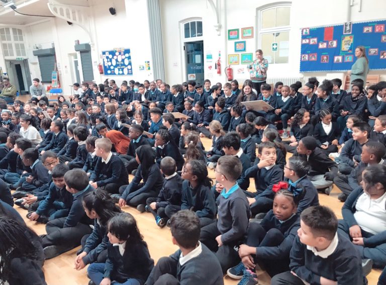 Earlsmead Primary School Visit - Kelvin Okafor Art